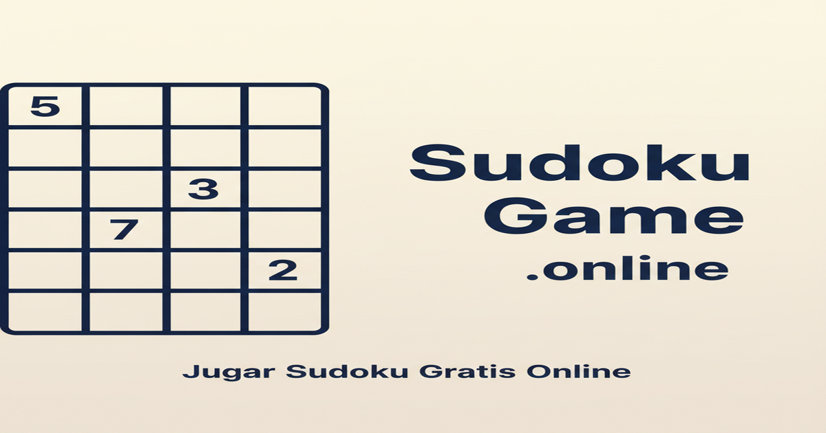 Jugar Sudoku Gratis Online | Sudoku Game